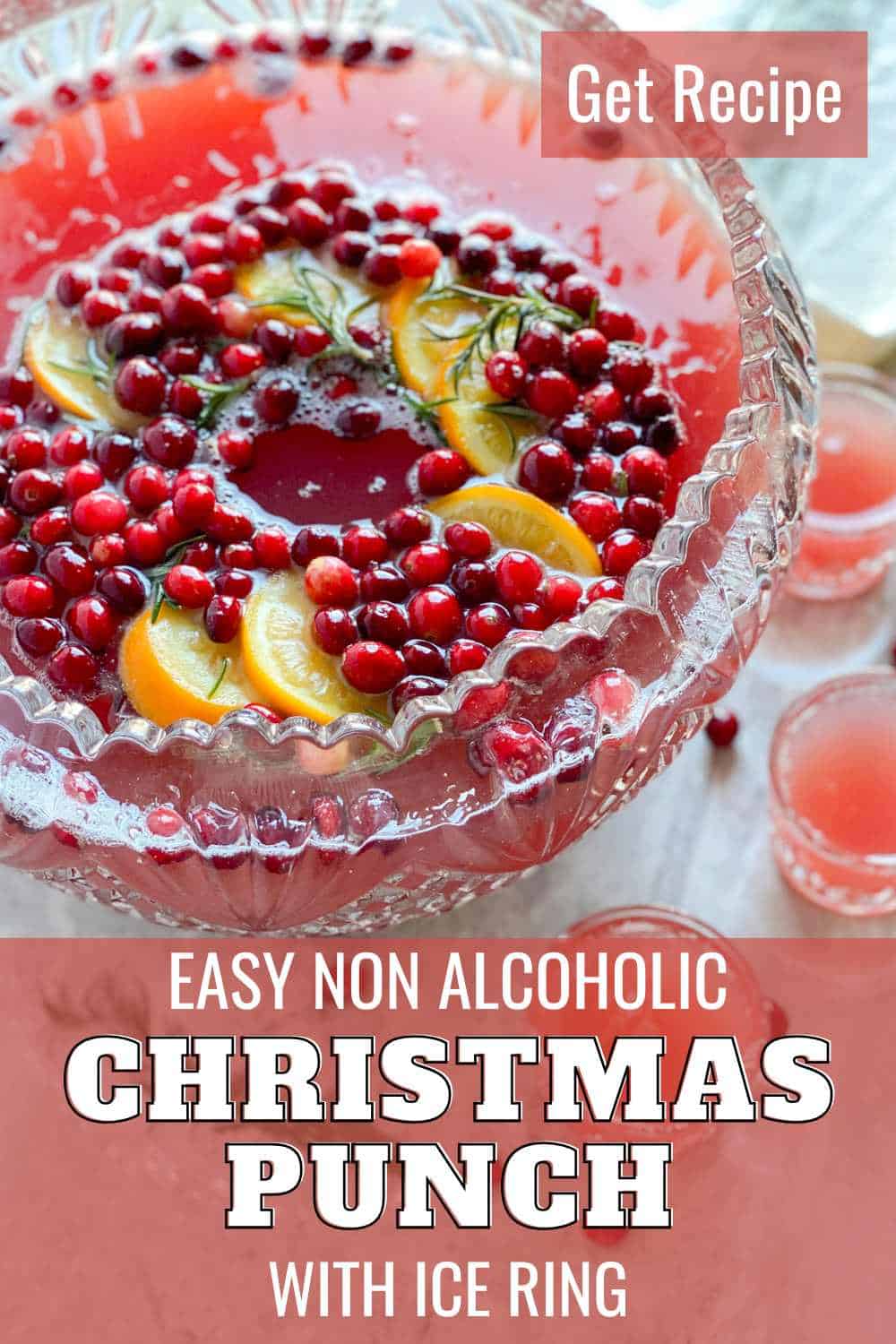 Easy Christmas Punch Recipe (Non Alcoholic) With Ice Ring | Joanna Overly