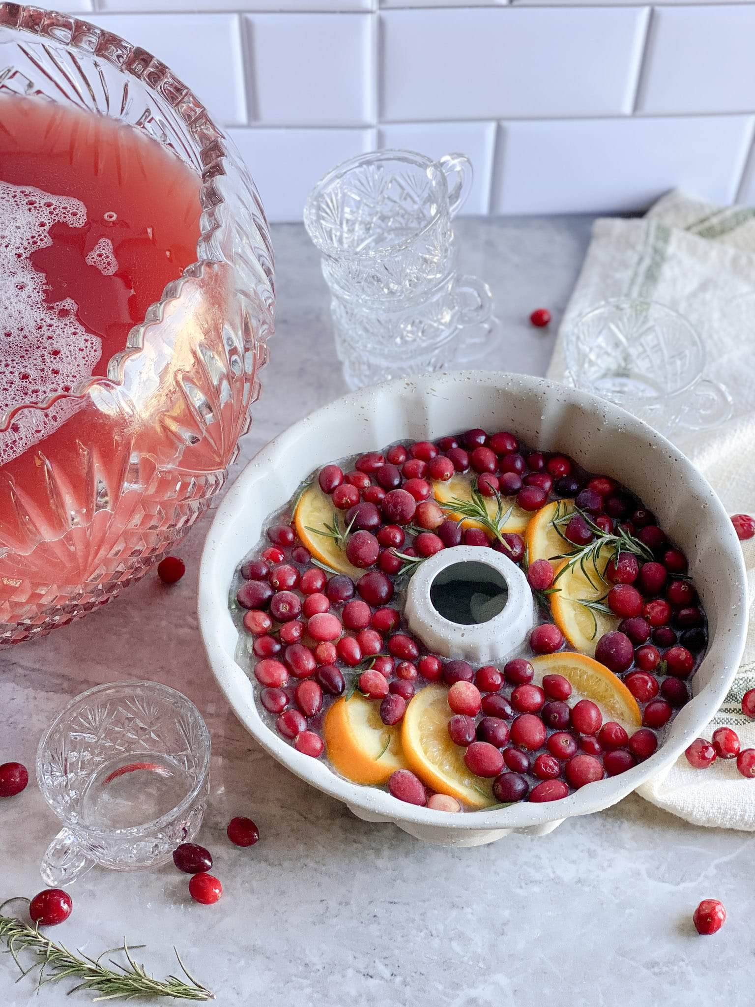 Easy Christmas Punch Recipe (Non Alcoholic) With Ice Ring | Joanna Overly