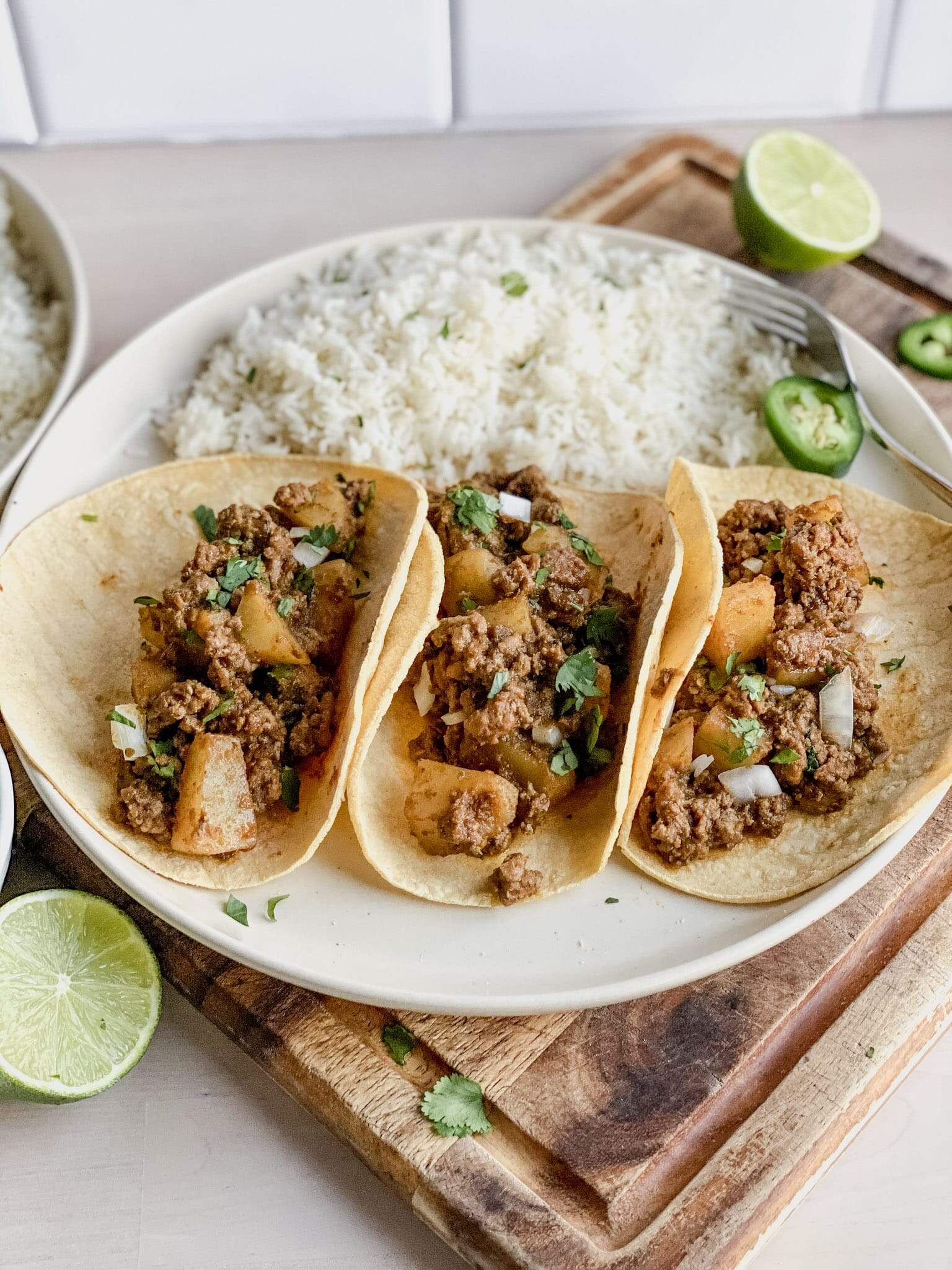Mexican Picadillo Recipe with Ground Meat and Potatoes | Joanna Overly