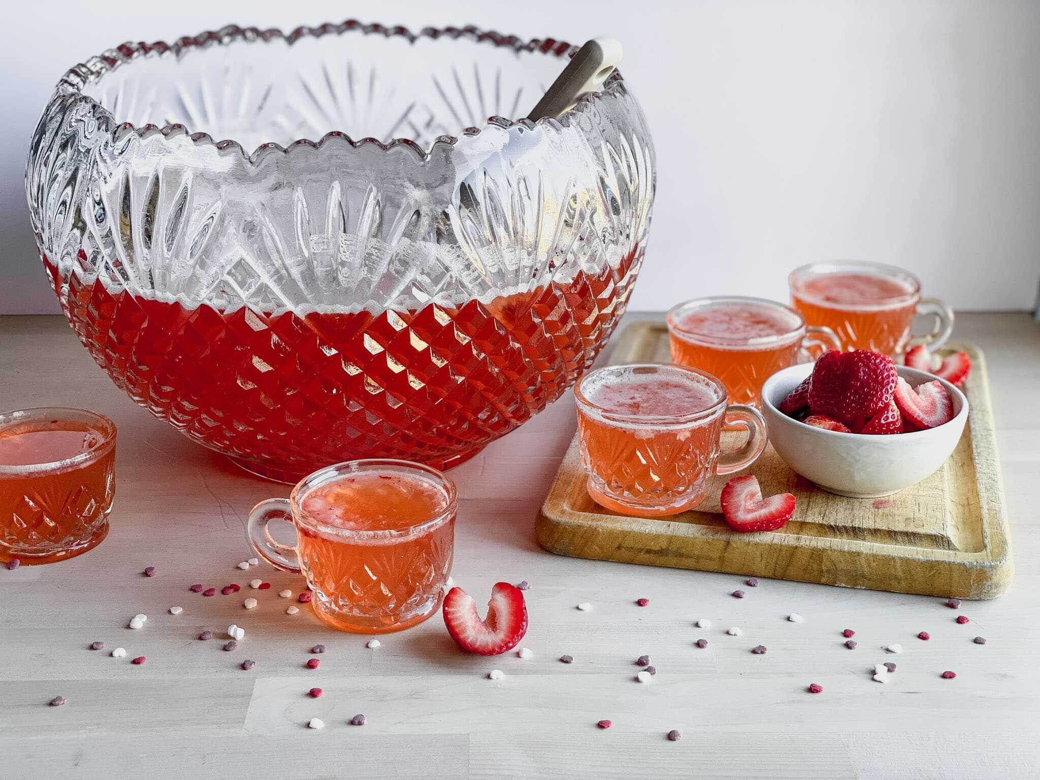 Easy Valentine's Day Pink Punch Recipe for Parties | Joanna Overly