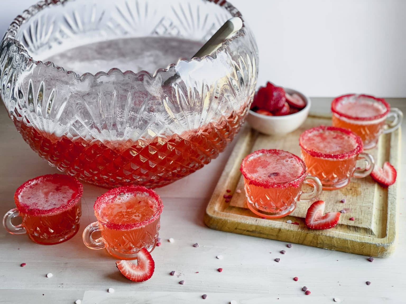 Easy Valentine's Day Pink Punch Recipe for Parties | Joanna Overly