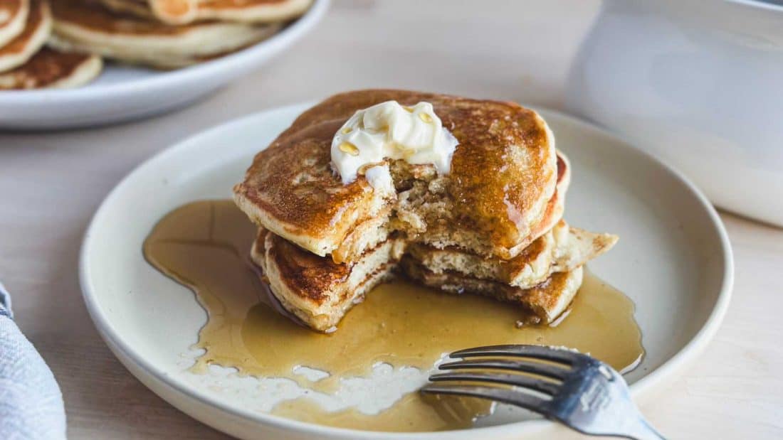 The Best Gluten Free Sourdough Discard Pancakes | Joanna Overly