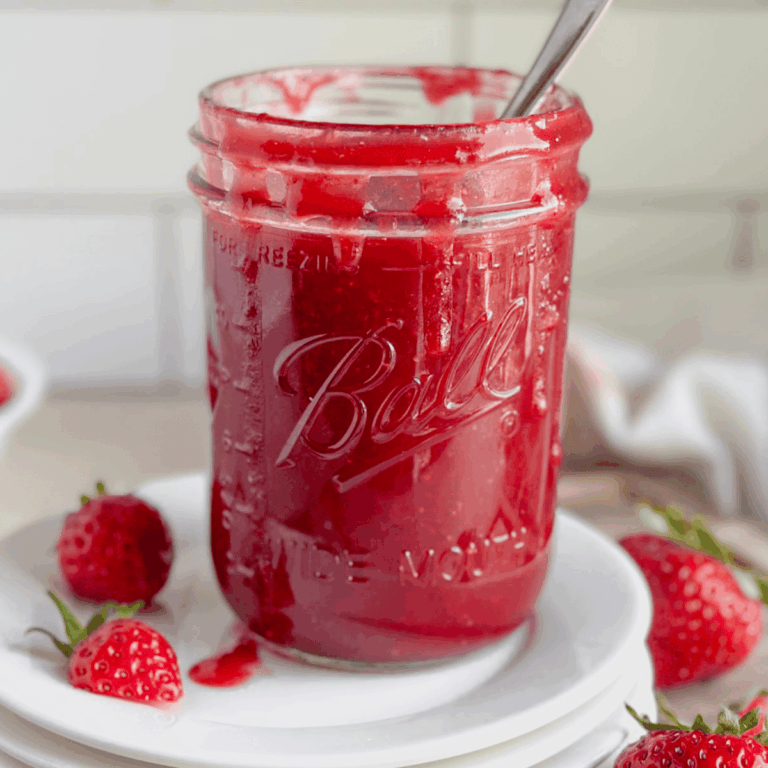 Easy Homemade Strawberry Syrup | Joanna Overly
