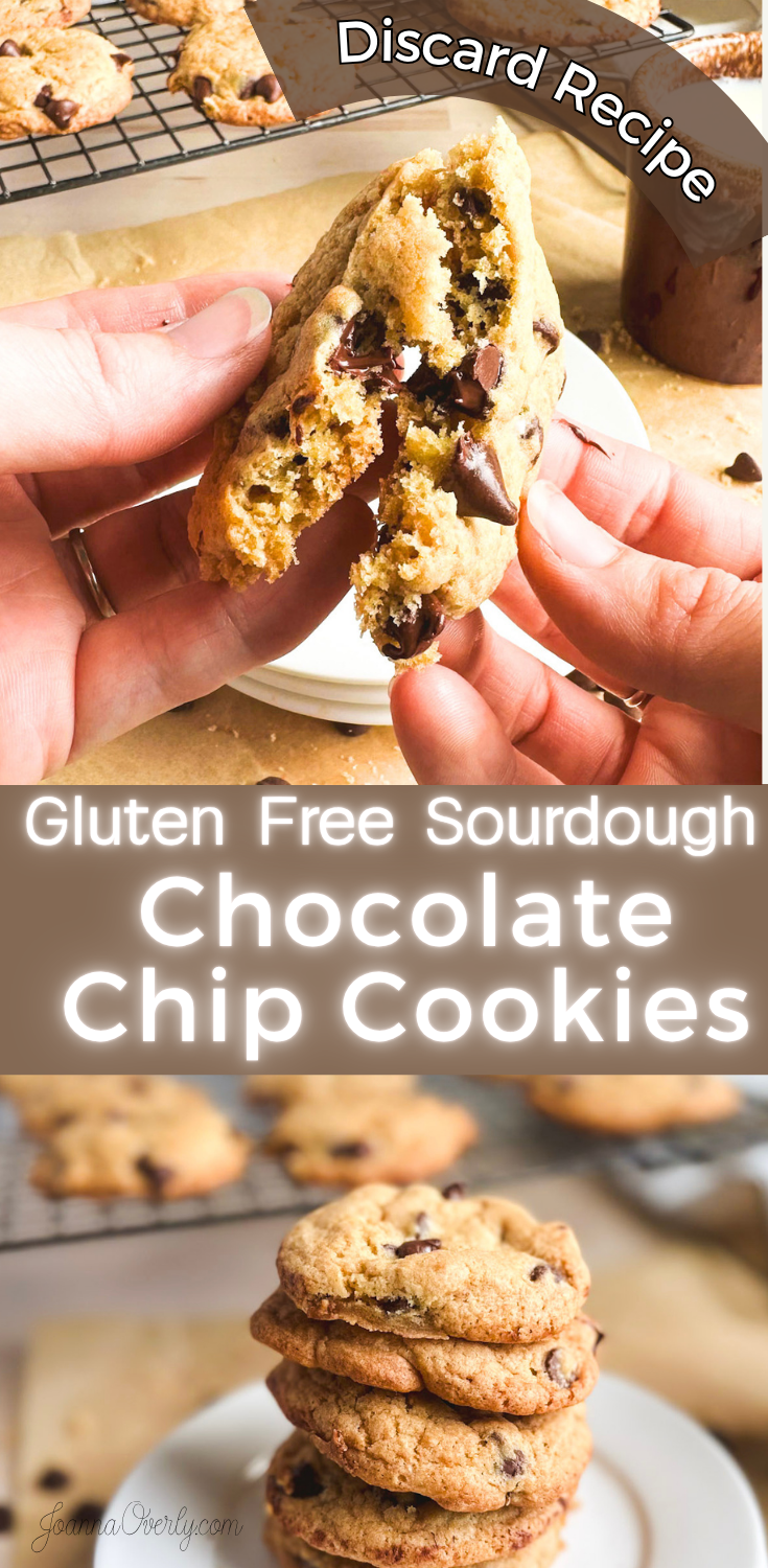 Gluten-Free Sourdough Discard Chocolate Chip Cookies | Joanna Overly